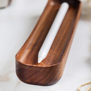 Modern Wooden Pen Tray, Wooden Desk Organizer, Wooden Desk Accessories ...