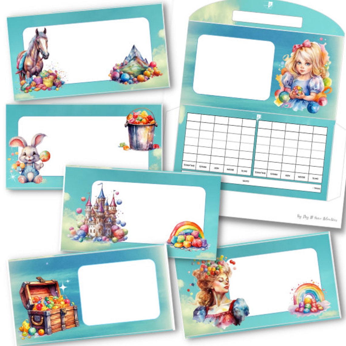 Fantasy Theme Cash Envelope Printables With Tracker | Cash Envelope ...