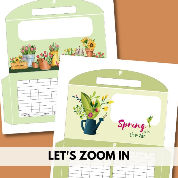 Welcome Spring Cash Envelope Printables | Cash Envelopes | Cash Budget ...