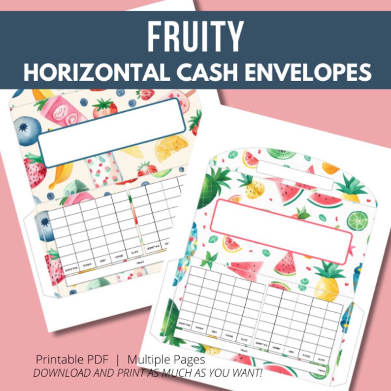 Fruity Cash Envelope Printables | Cash Envelopes | Cash Budget ...