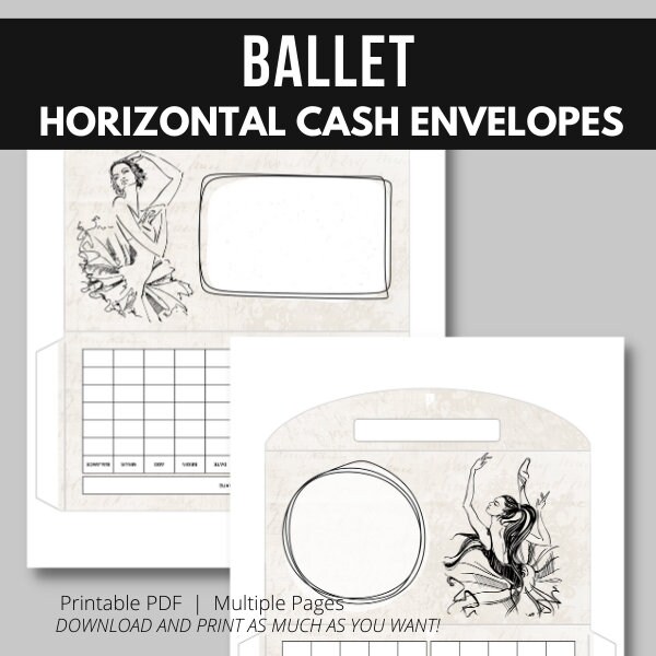 Ballet Cash Envelope Printables | Cash Envelopes | Cash Budget ...