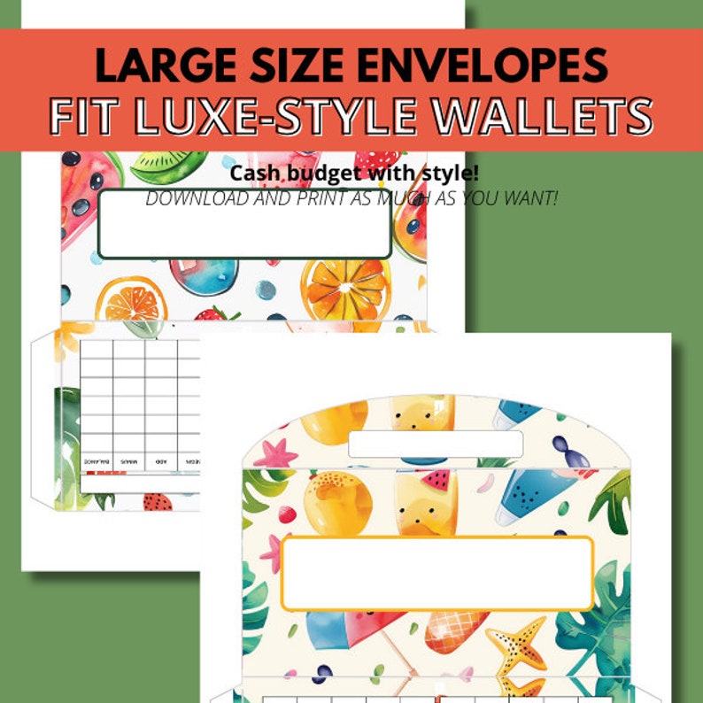Fruity Cash Envelope Printables | Cash Envelopes | Cash Budget ...
