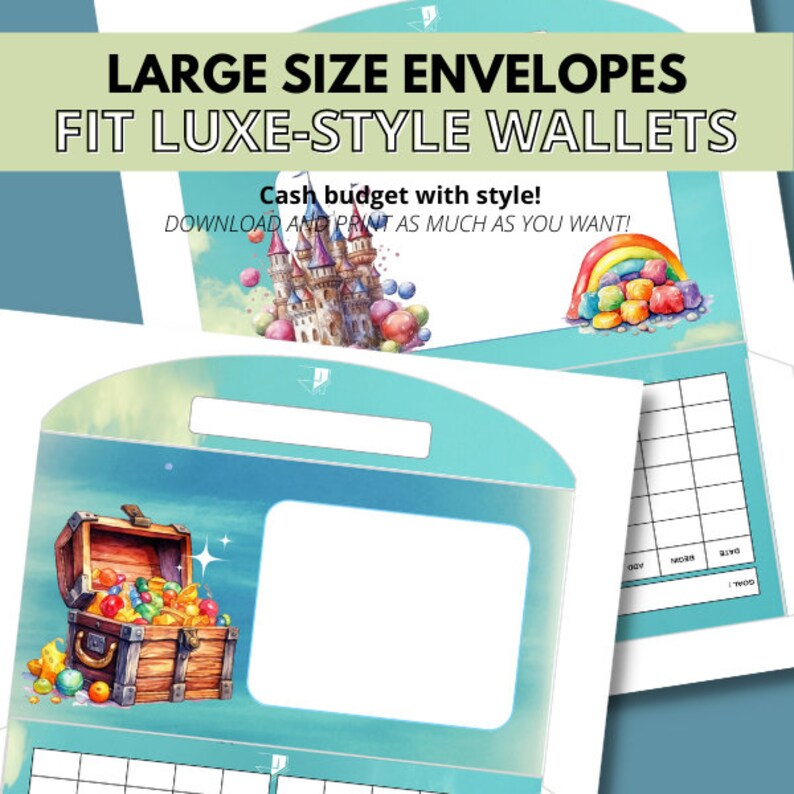 Fantasy Theme Cash Envelope Printables With Tracker | Cash Envelope ...