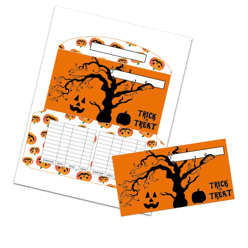 2020 Halloween Cash Envelopes Horizontal (set 2) - Etsy