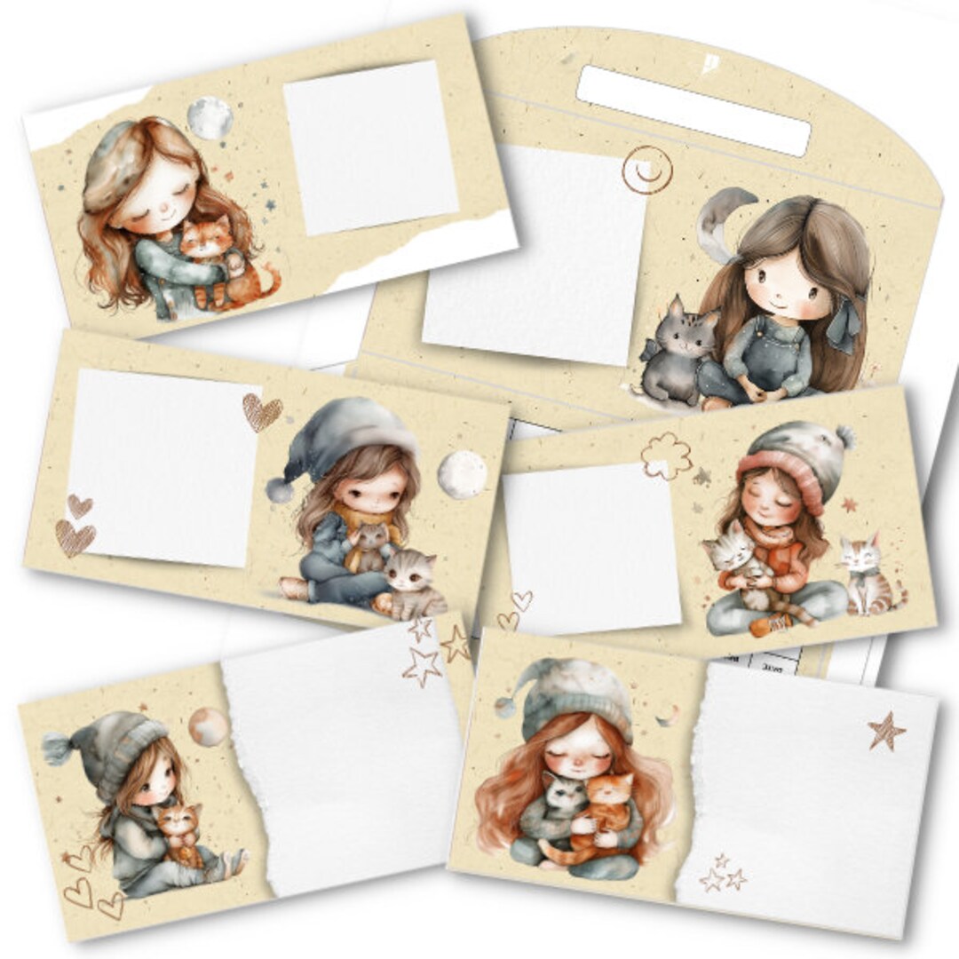 Cat Cuddles Cash Envelope Printables | Cash Envelopes | Cash Budget ...