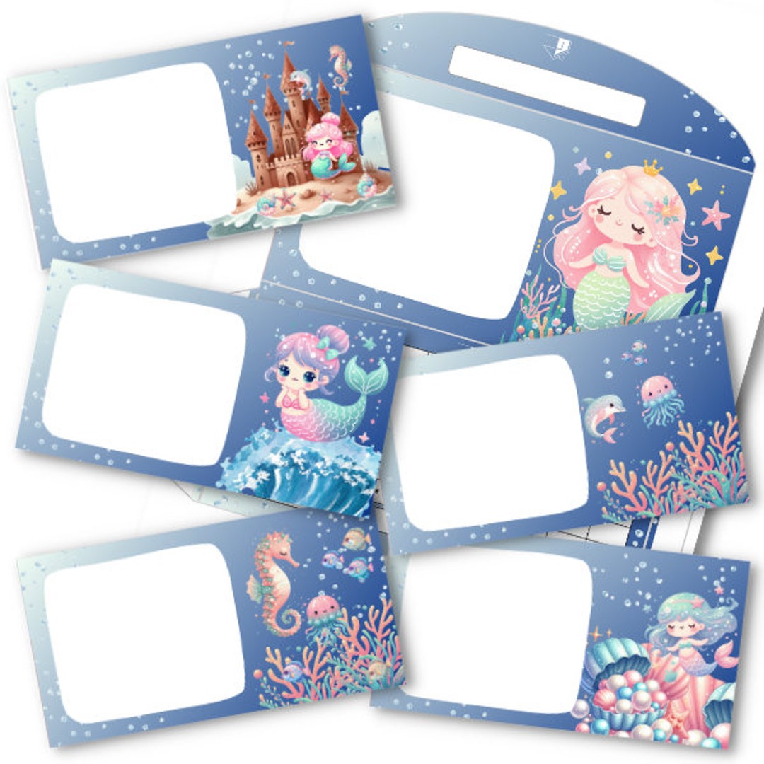 Mermaid Chibi Cash Envelope Printables | Cash Envelopes | Cash Budget ...