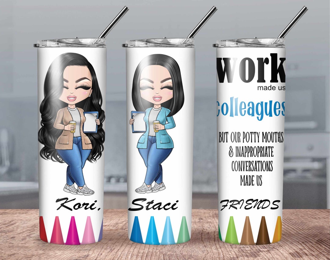 Custom Colleague and Friend Tumbler// Personalized Coworker Tumbler ...