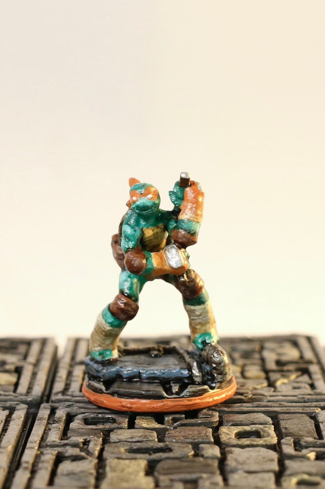 Michelangelo TMNT 3d Printed Miniature 32mm - Etsy