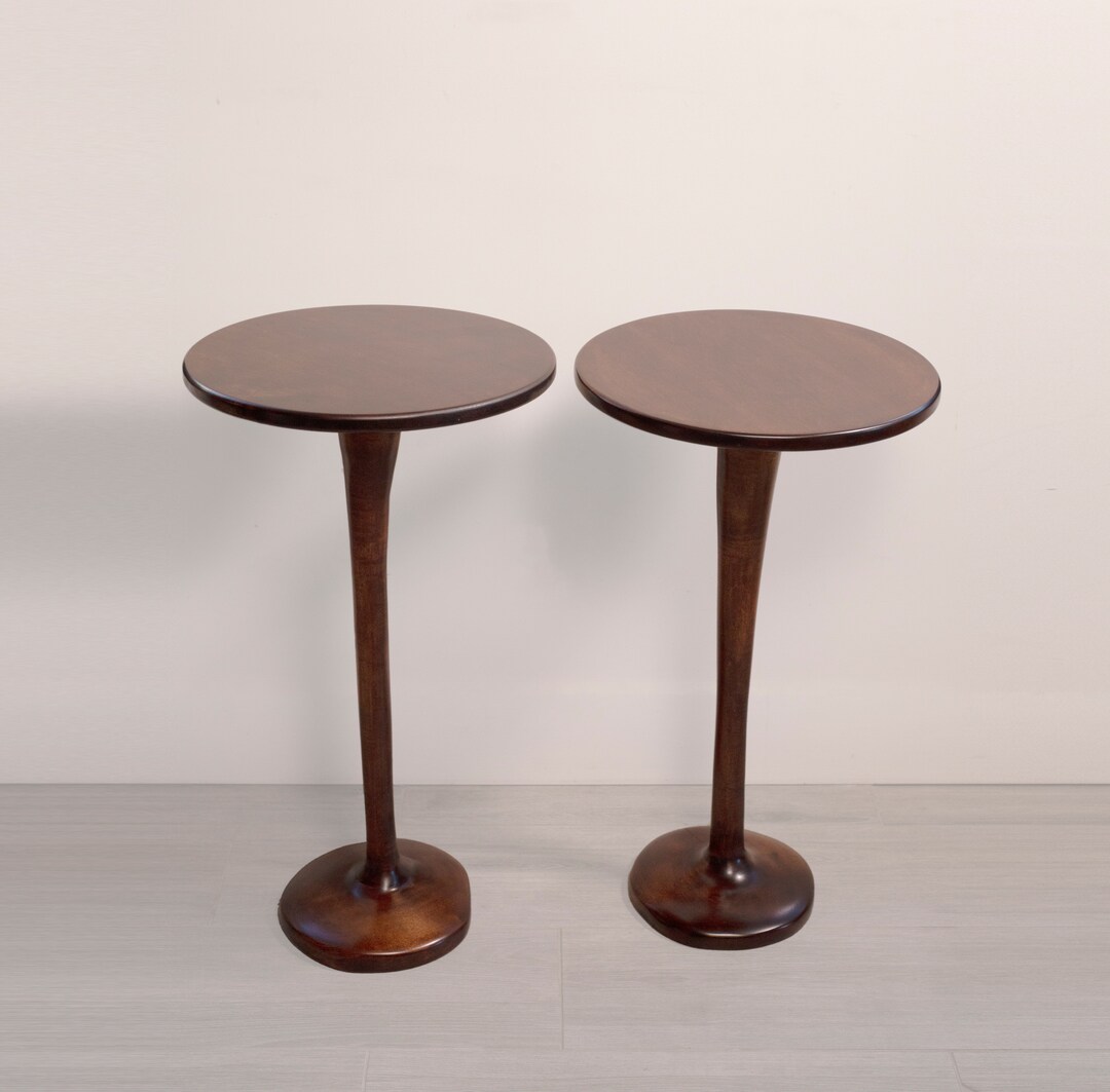 Hand Carved End Tables / Side Tables Walnut Maple Hardwood - Etsy