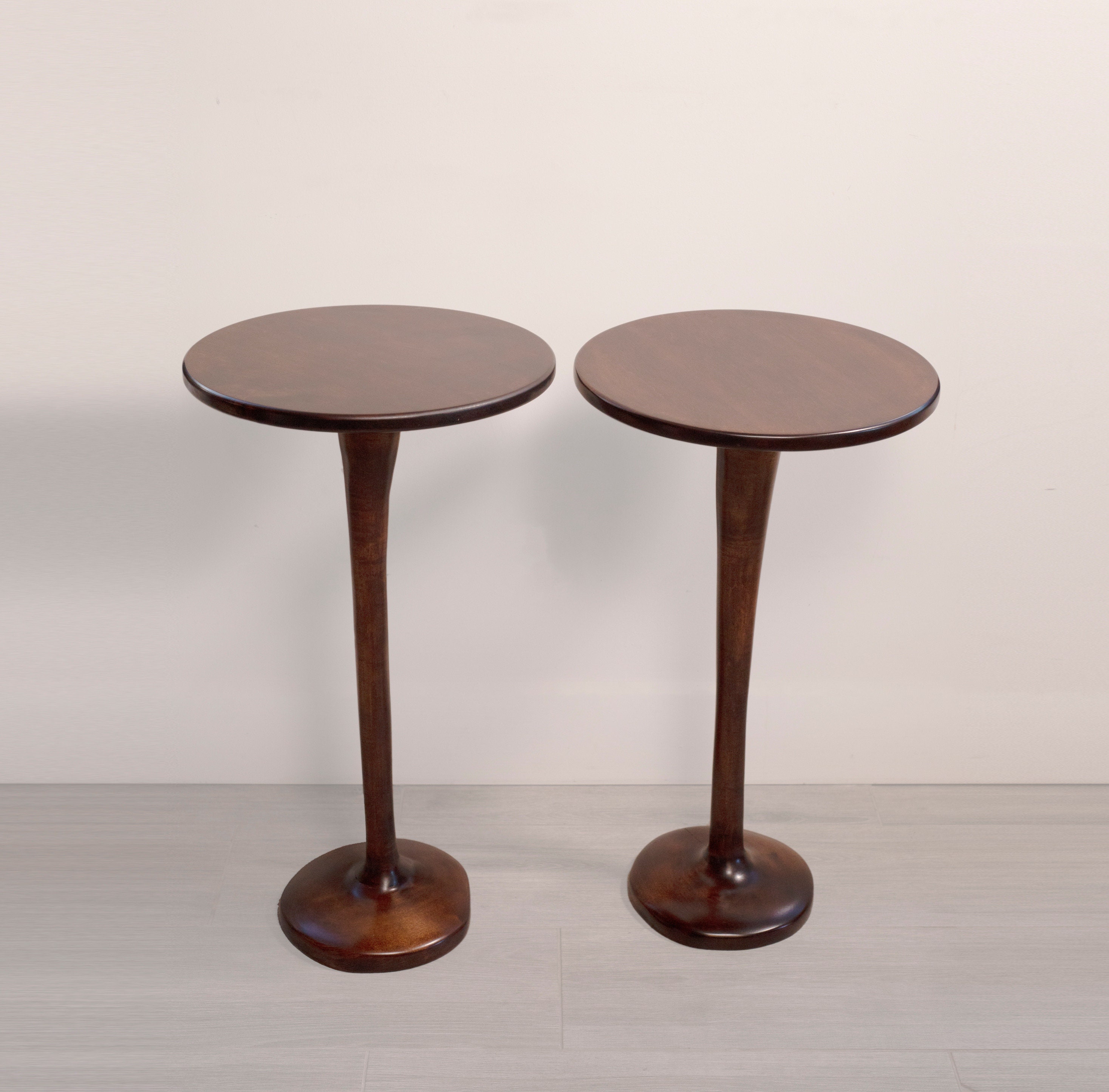 Hand Carved End Tables / Side Tables Walnut Maple Hardwood - Etsy