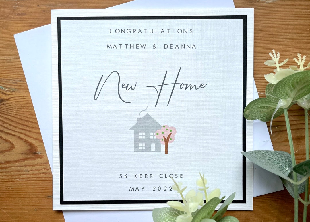 Personalised New Home Card - Etsy