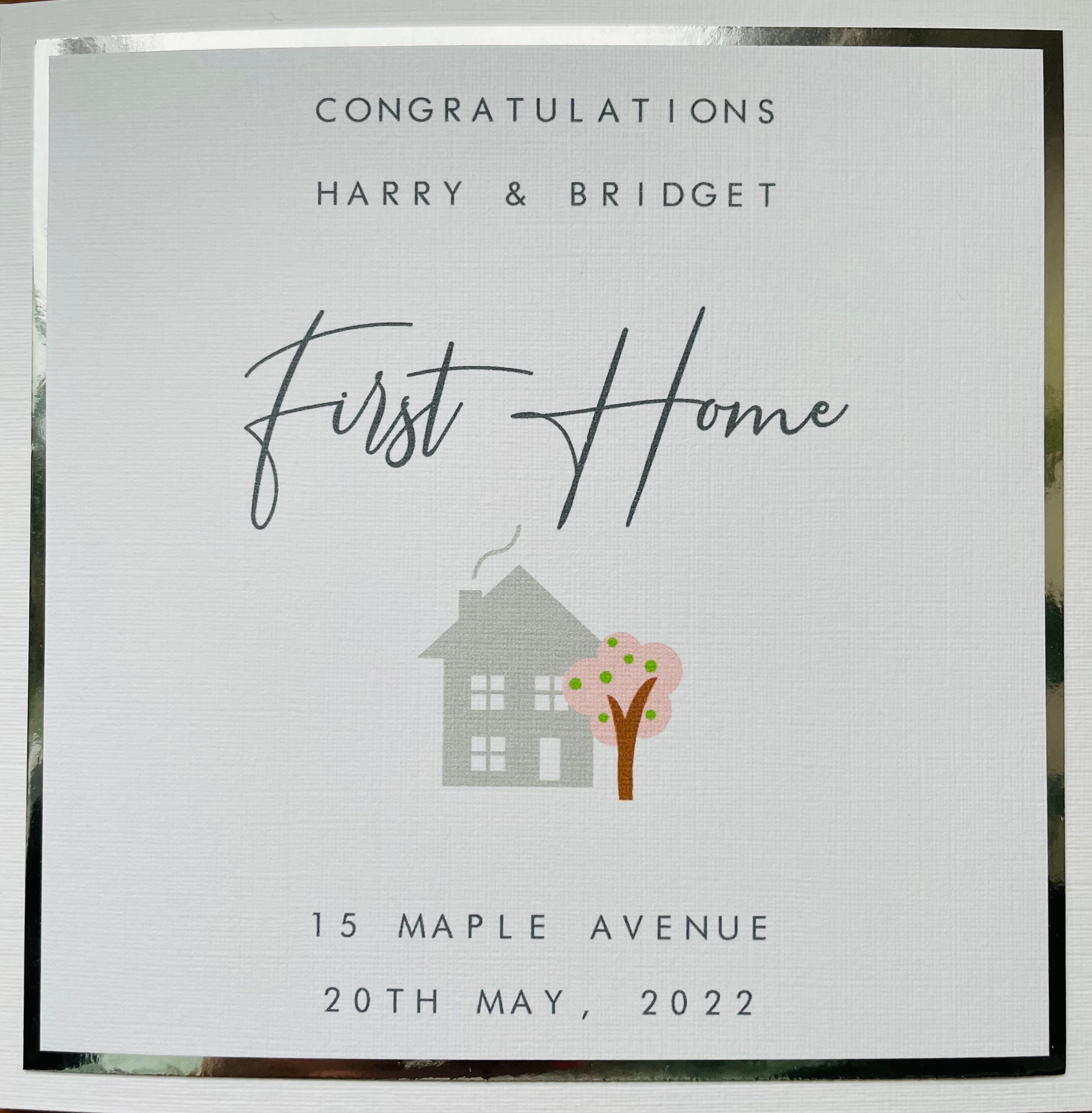 Personalised First Home Card - Etsy