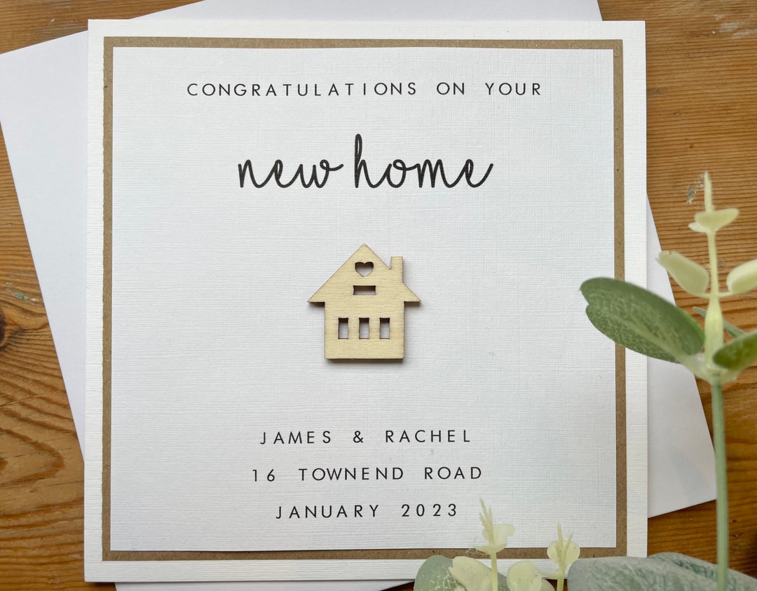 Personalised New Home Card - Moving Card - First Home - Etsy