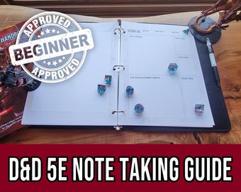 Session Note Sheet Dnd 5e A5 PDF - Etsy