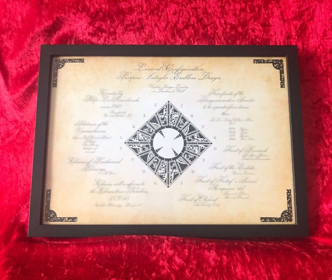 Lament Configuration Printed Design A4 Glass Frame - Etsy