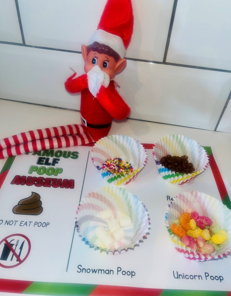 Printable Elf Game| POOP Museum | Instant Download | Christmas Elf ...