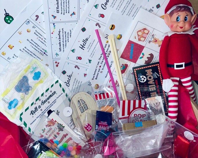 Elf Help Box, Christmas Elf on the Shelf Prop Box, Prop Activity Kit ...