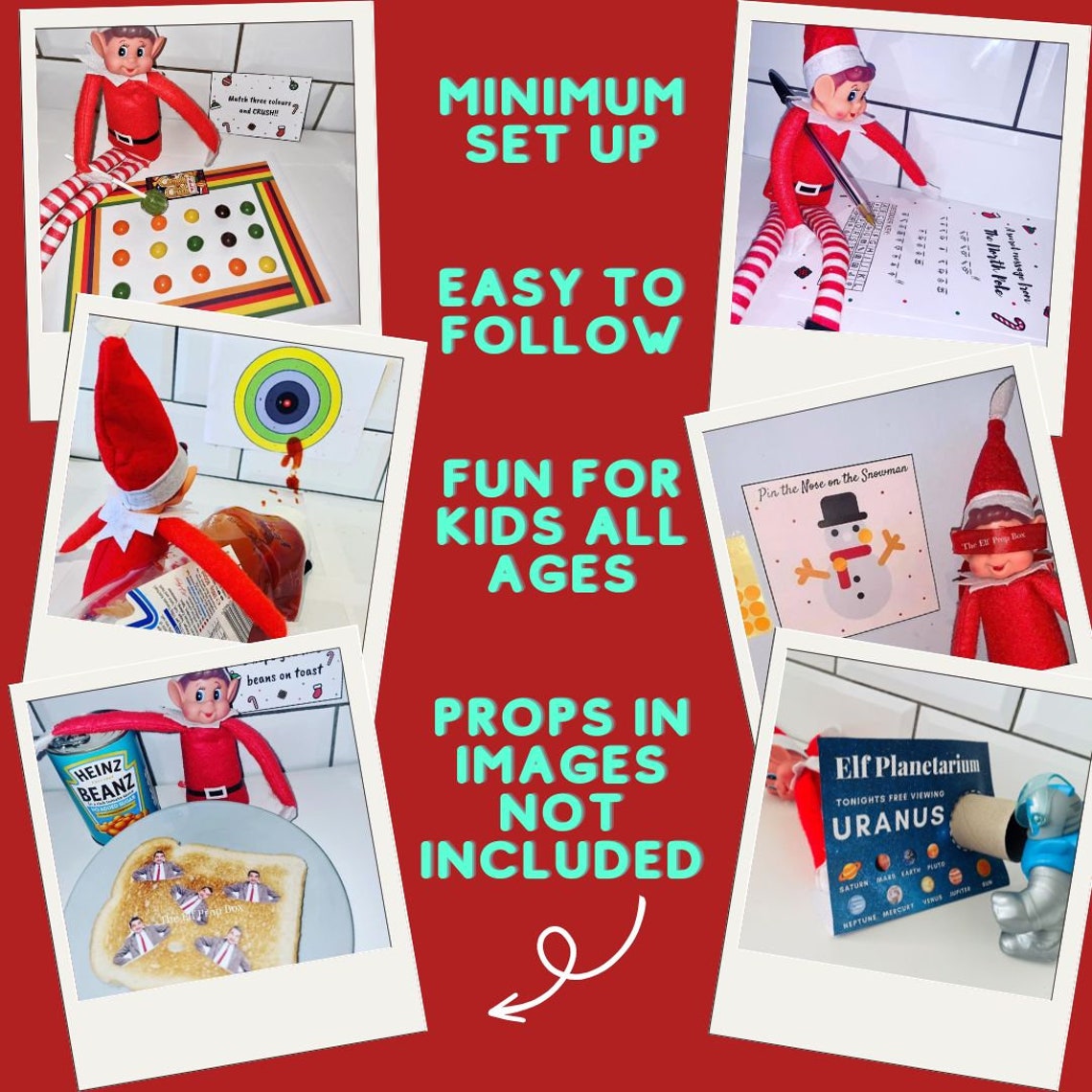 Printable Elf Games | Instant Download | Christmas Elf Games | Elf ...