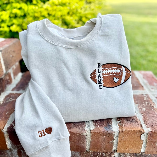 Embroidered Football - Etsy