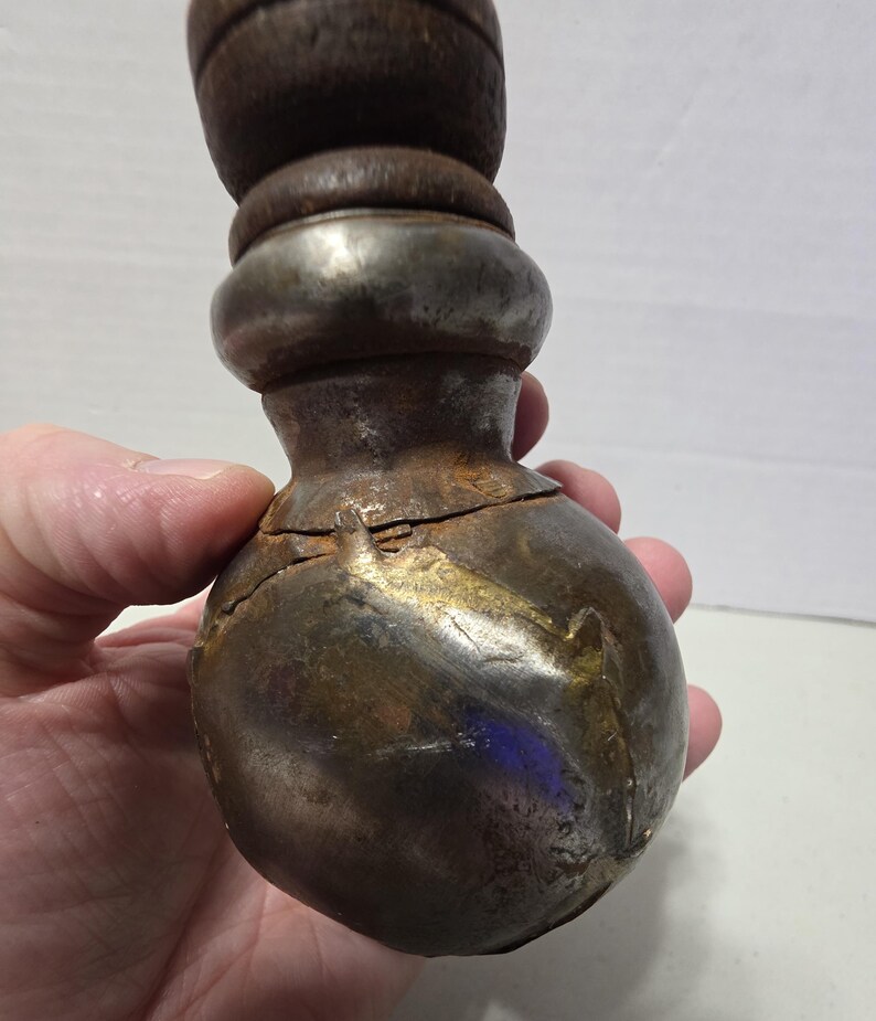 Vintage Mid Century Indian Metal Flask - Etsy