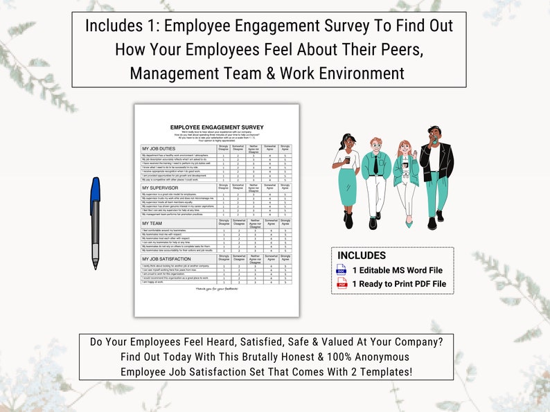 Employee Feedback, Job Satisfaction & Motivation Bundle | Get Honest ...