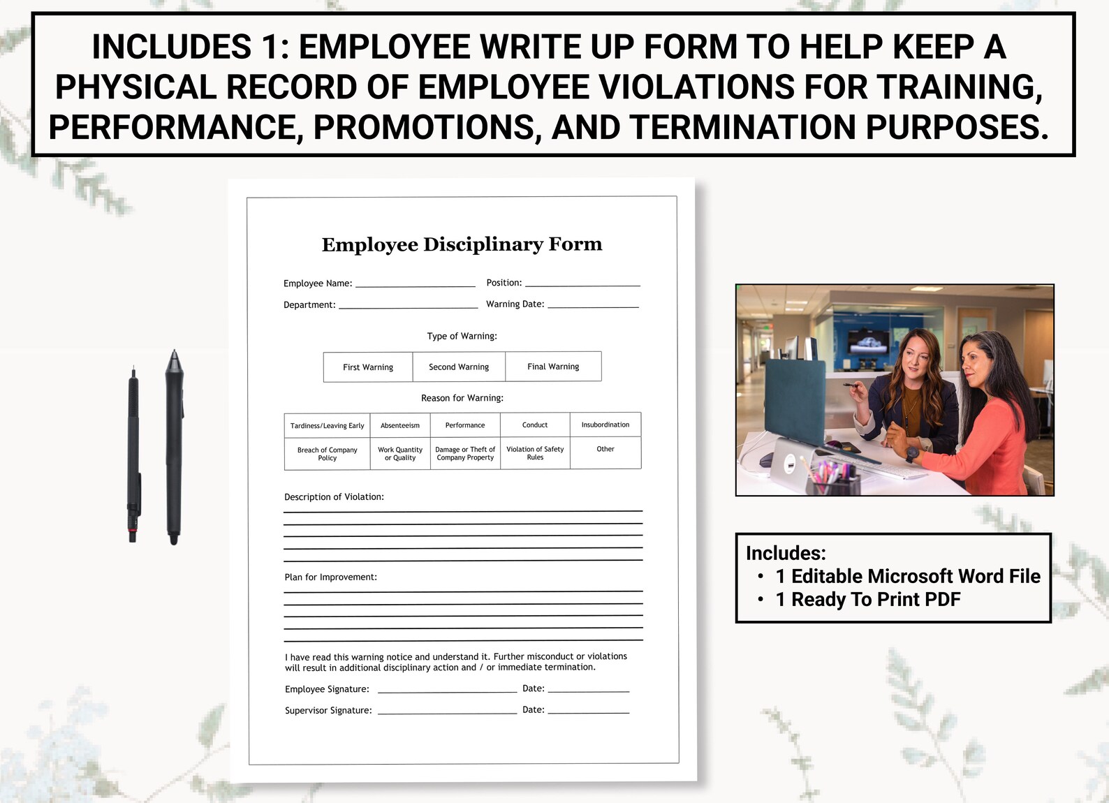 Employee Performance Meeting Bundle Promote Employee Growth - Etsy