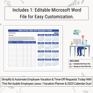 2025 Employee Time-off Planning Calendar for PTO, Leave & More ...