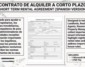 Solicitud De Alquiler - Etsy