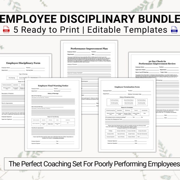 Employee Coaching Form - Etsy