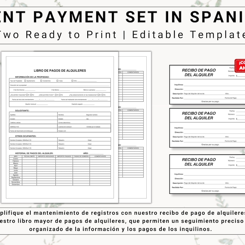 Invoice Spanish - Etsy