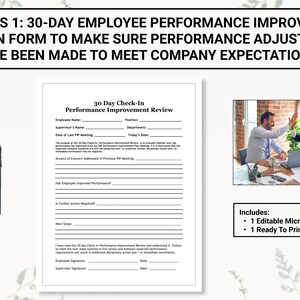 Employee Performance Improvement Plan & 30-day Follow up - Etsy