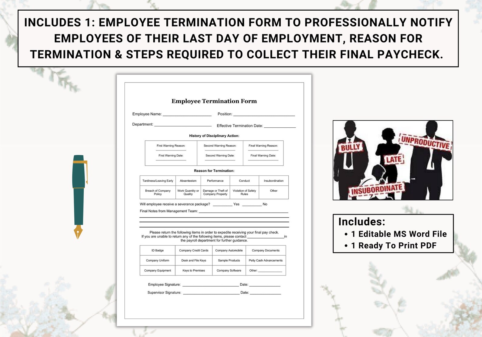 Employee Performance Meeting Bundle Promote Employee Growth - Etsy