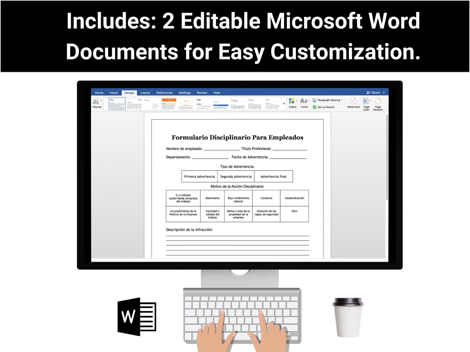 Employee Write up Form in English & Spanish | Formulario Disciplinario ...