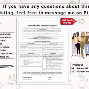 Employee Dress Code / Grooming Policy | Employee Handbook Must Have ...