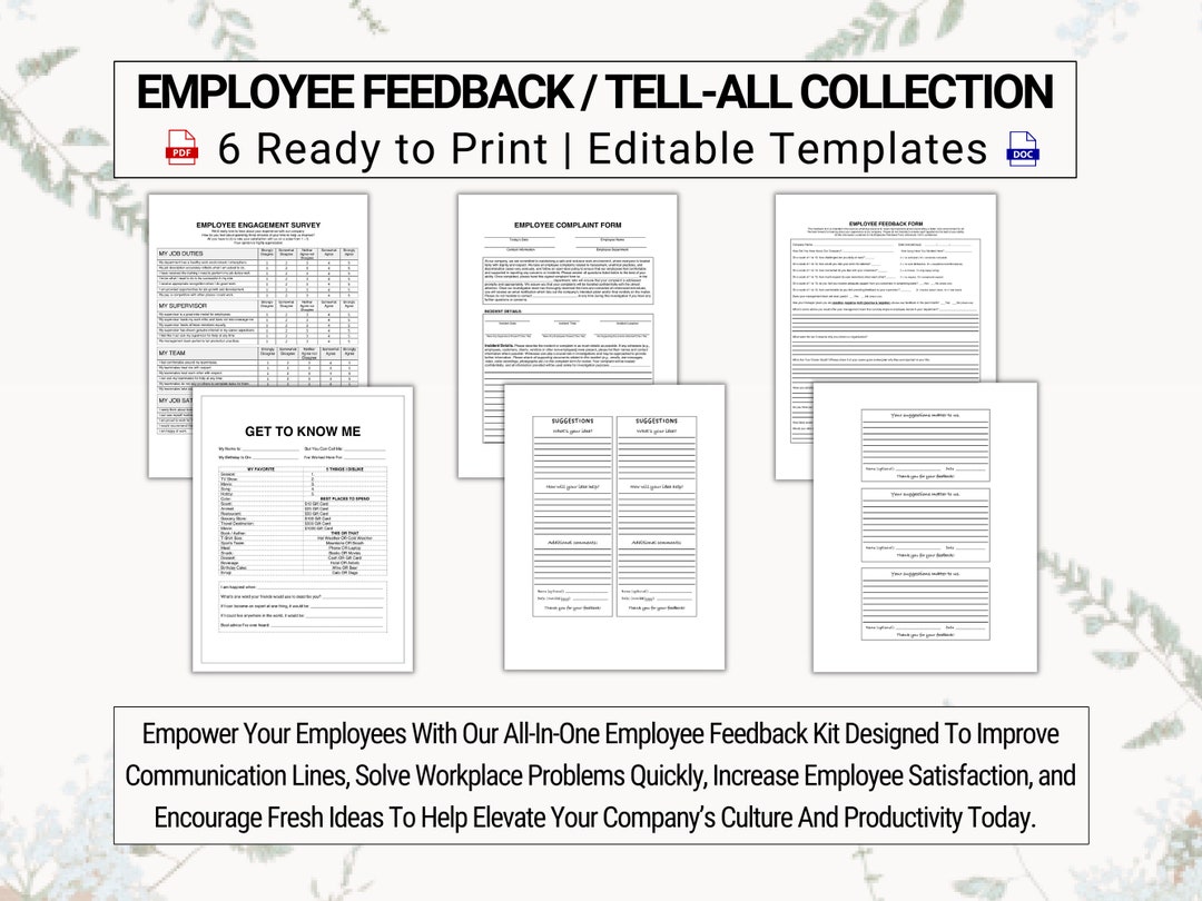 Employee Feedback Collection Improve Employee Engagement Find Out How ...