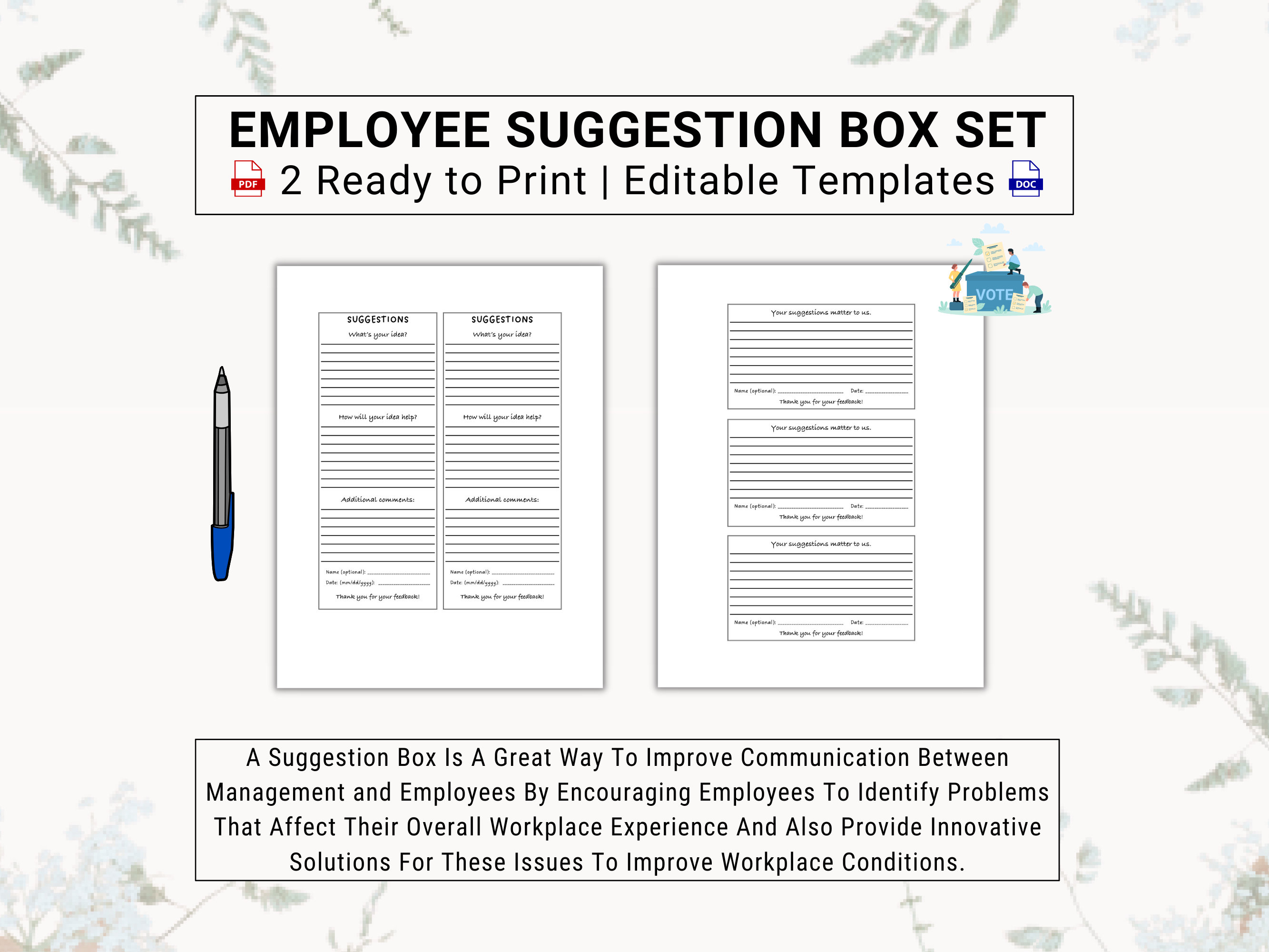 Suggestion Box Ideas For Employees