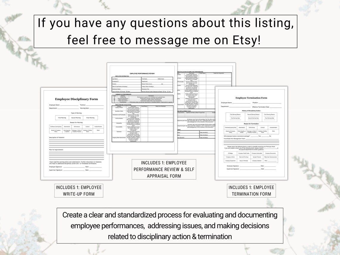 Employee Performance Meeting Bundle | Promote Employee Growth, Success ...