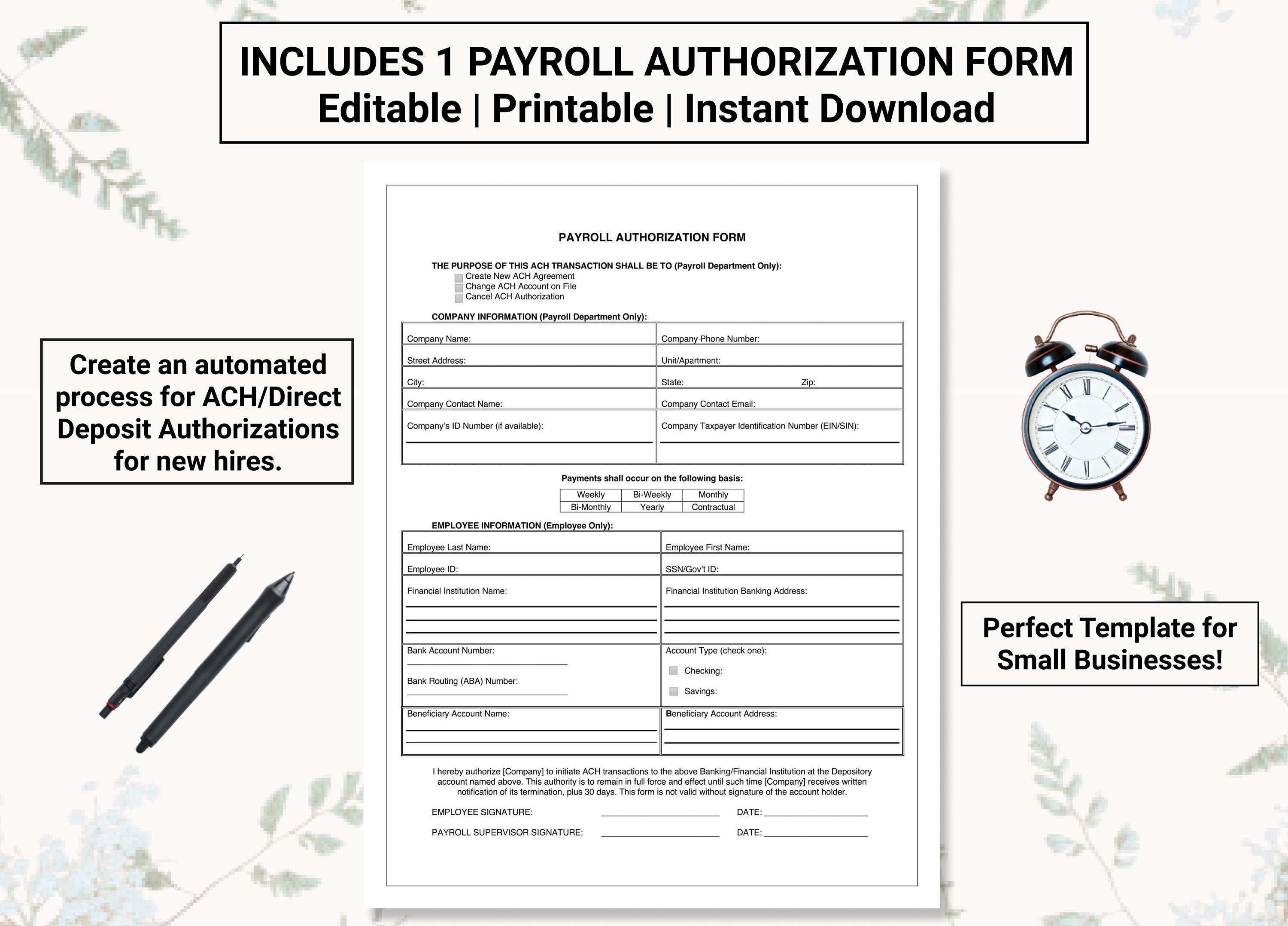New Hire / Employee Onboarding Set | Includes Employee Information Form ...