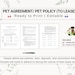 Pet Policy / Pet Agreement for Residential Lease Agreements | Protect ...