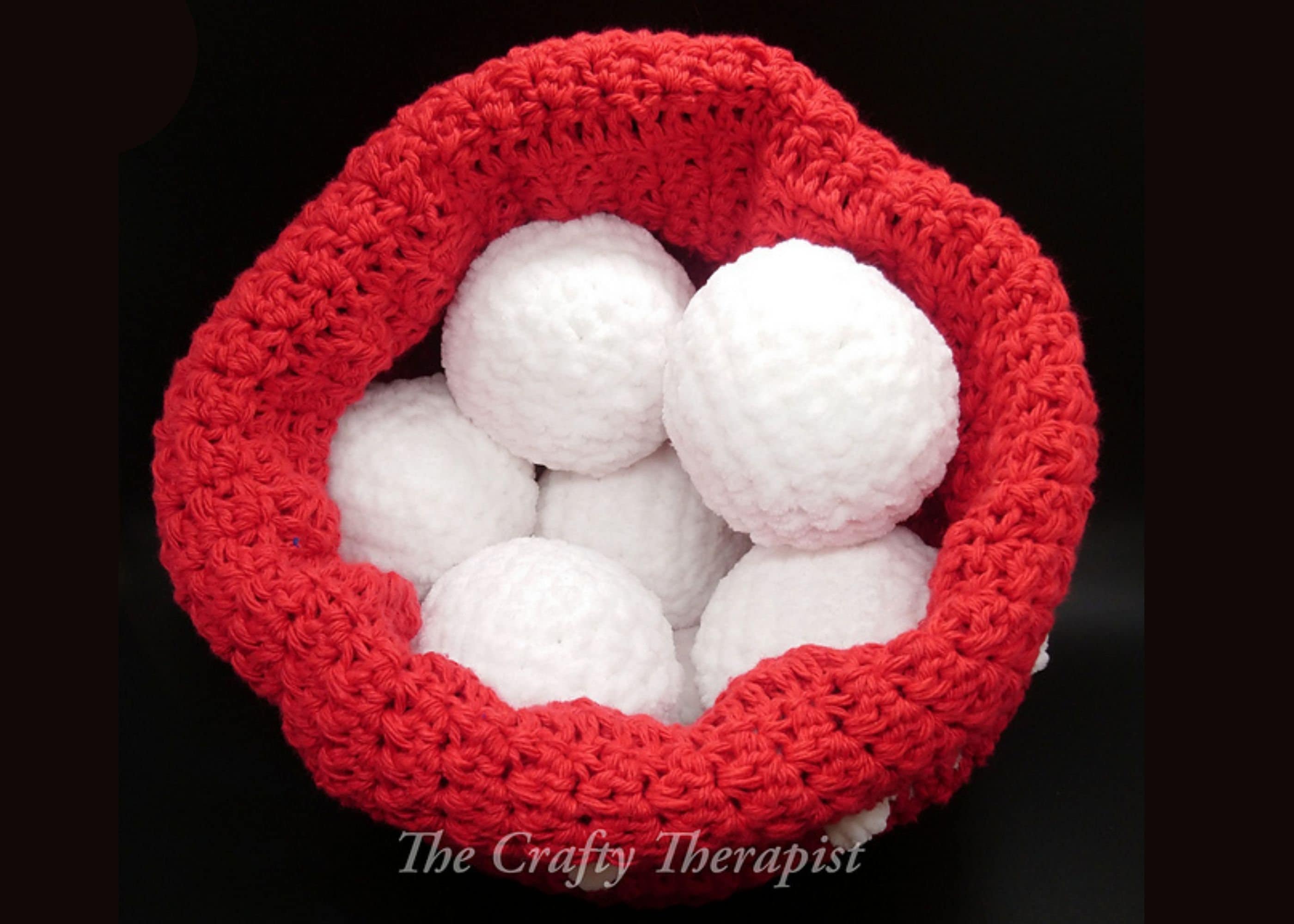 Snowballs CROCHET PATTERN, Crochet Snowball, Crochet Bag, Festive ...