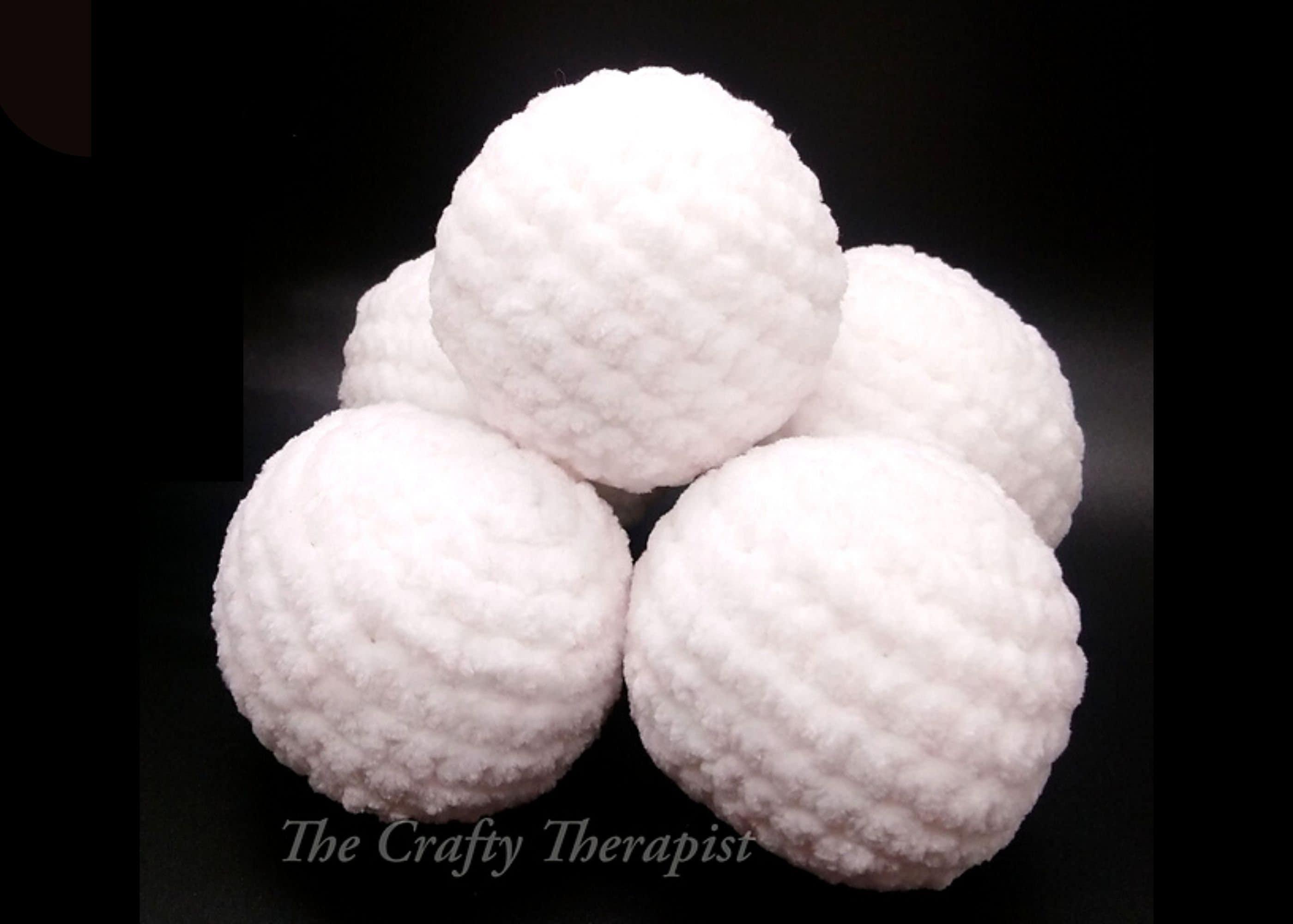 Snowballs CROCHET PATTERN, Crochet Snowball, Crochet Bag, Festive ...