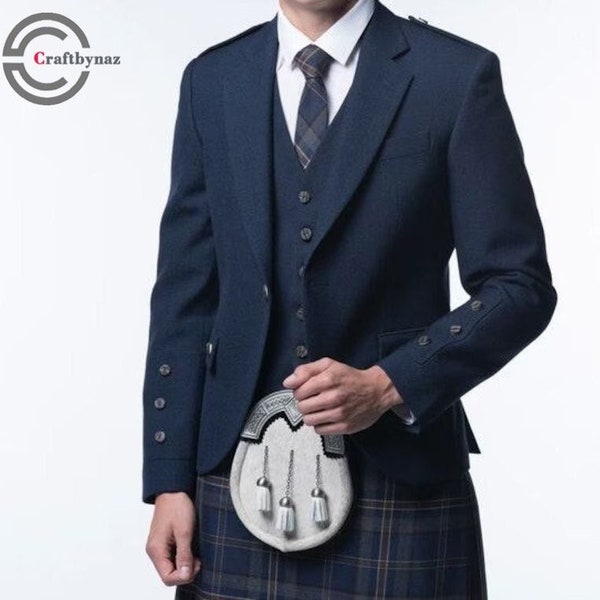 Blue Kilt Jacket and Vest - Etsy