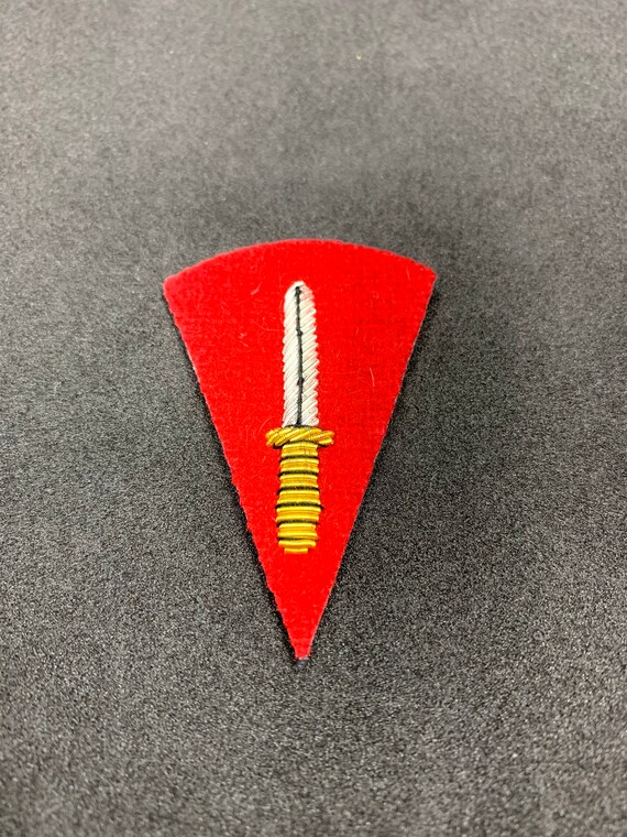 Commando Dagger Mess Dress Sleeve Badge Hand Embroidered Mess - Etsy