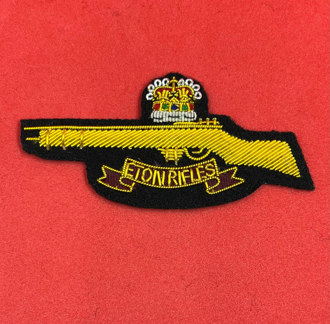 MOD Roundel Eton Rifles Badge MODS Hand Embroidered Bullion - Etsy UK
