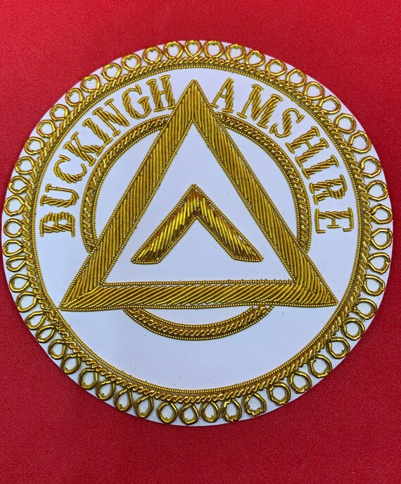 Masonic Apron Badge Hand Embroidered With Bullion and Wire - Etsy