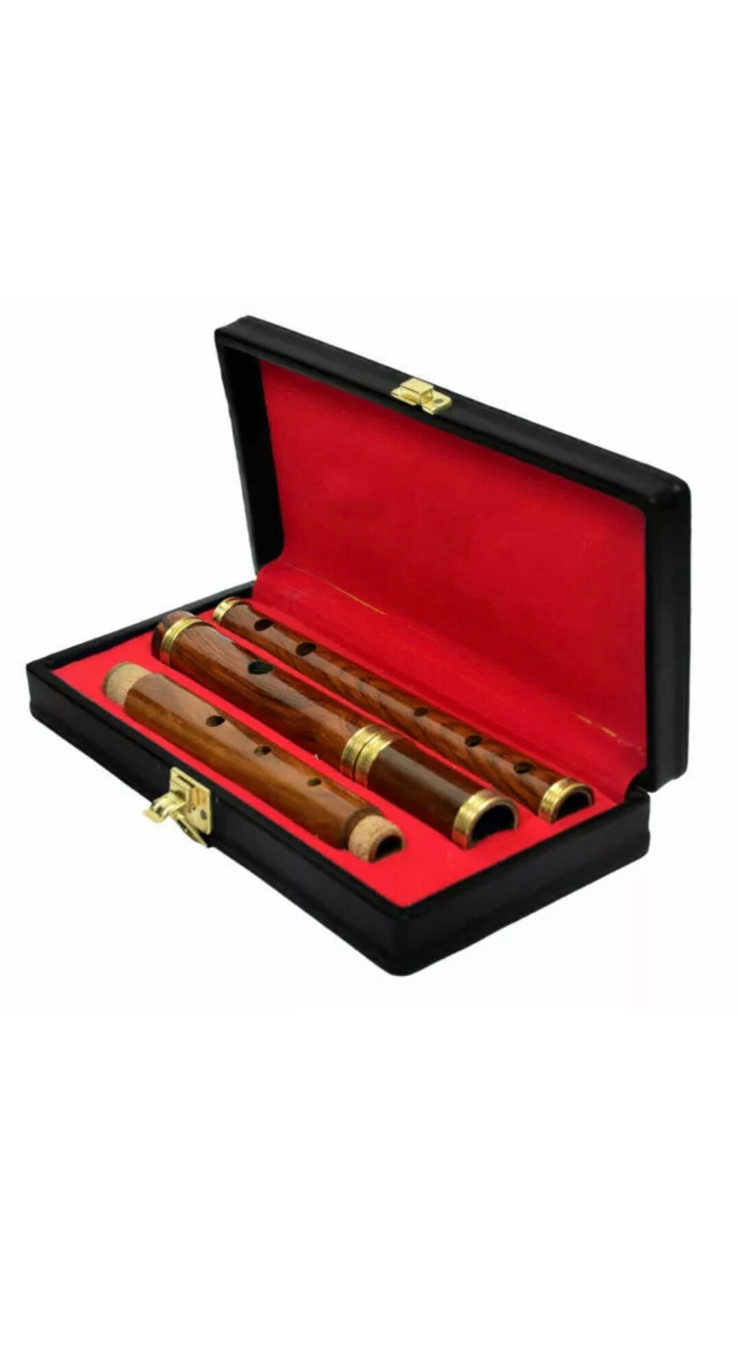 Irish Wooden Flute Rose Wood d Flute With Tuning Slide and Free Case, 4 ...
