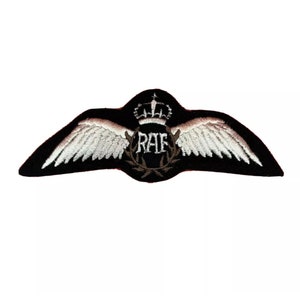 Royal Air Force Pilot Wings RAF Machine Embroidered Patches Available ...