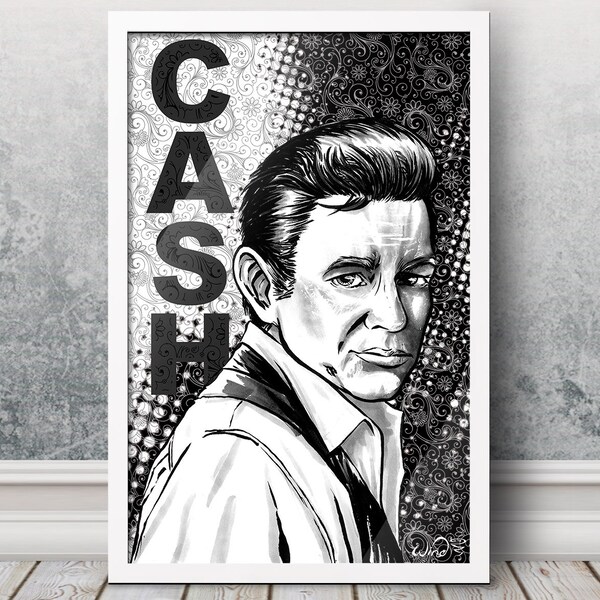 Johnny Cash Folsom Poster - Etsy