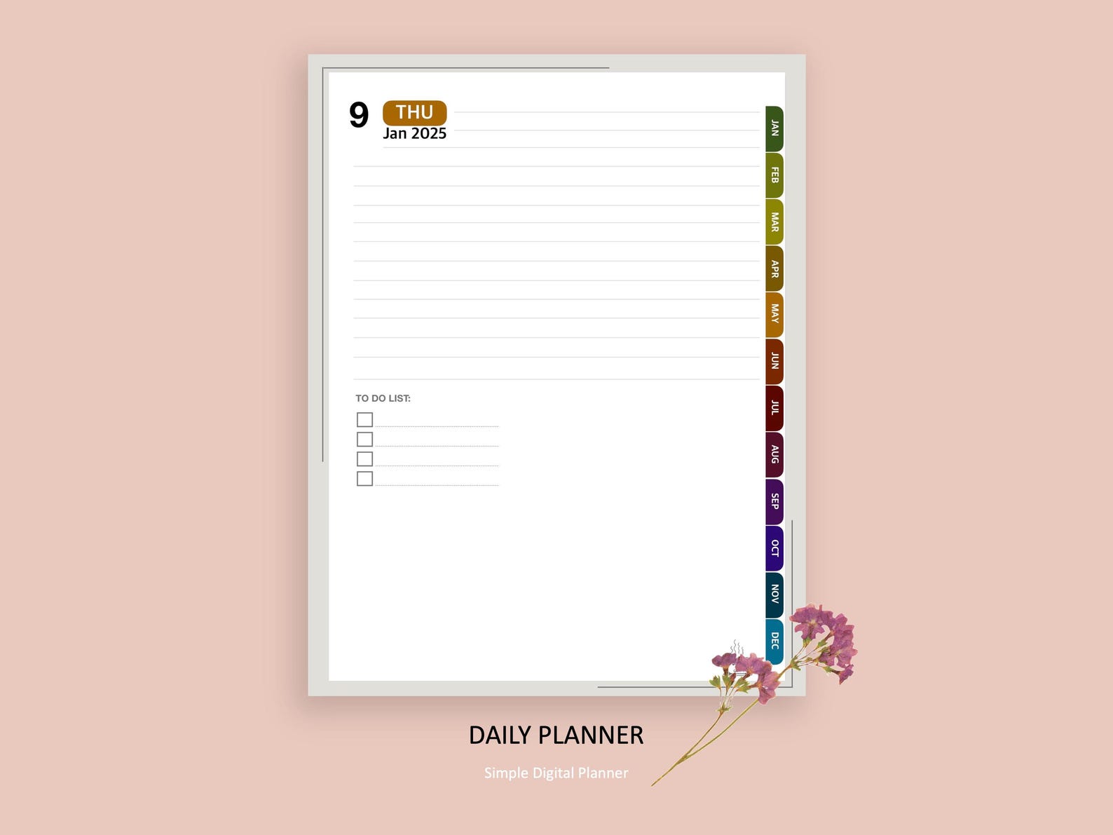 2025 Digital Planner and Calendar - Etsy