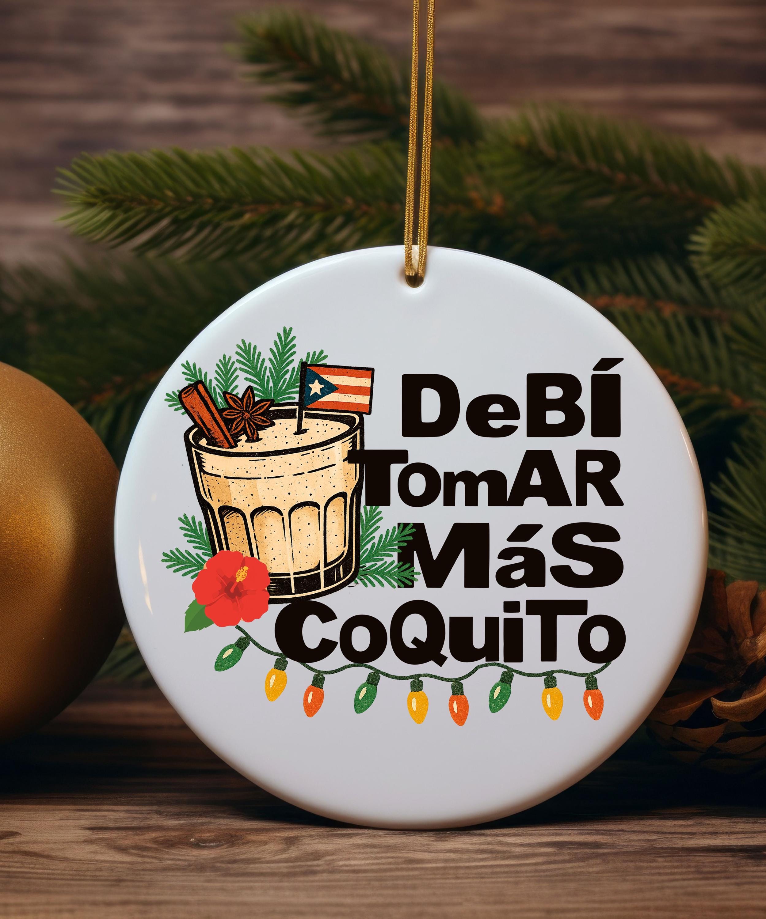 Coquito Christmas Ornament – Funny Puerto Rico Holiday Decor - Etsy
